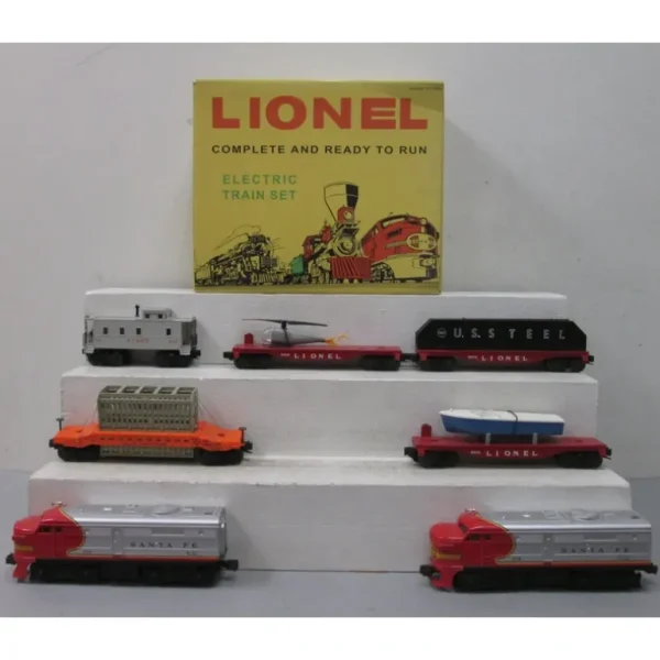 Trains*Lionel 6-38342 Santa Fe Alco O Gauge Diesel Freight Train Set ...