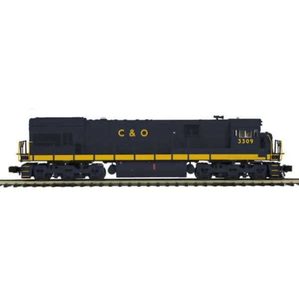 Trains*MTH 20-20073-3 C&O GE U30C Non-Powered Diesel Engine #3312 - 3 ...
